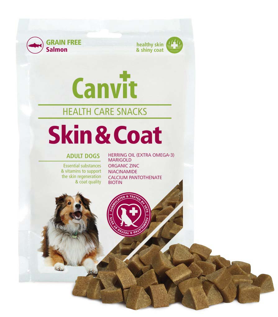 CANVIT Skin & Coat - poslastica s lososom, bez žitarica, 200g