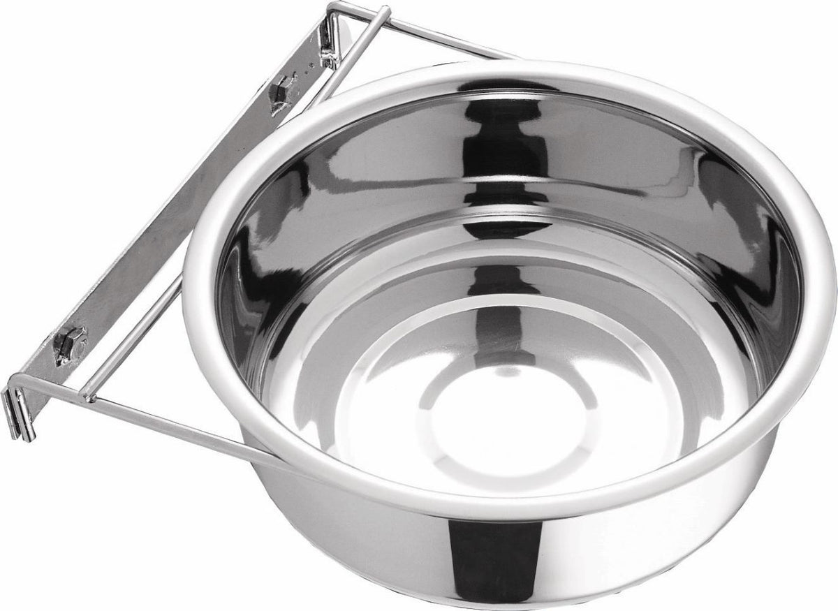 Mr. Pet zdjelica za kavez, inox, s držačem, 1,35 L