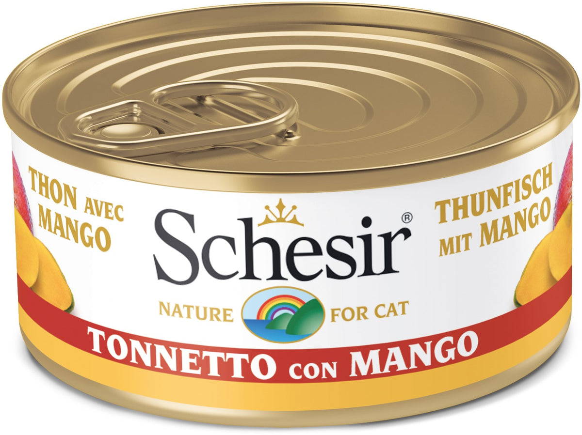 Schesir konzerva za mačke, tunjevina s mangom, 75g